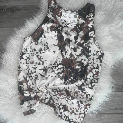 Leopard Cow Print Tank – Main Street Tees